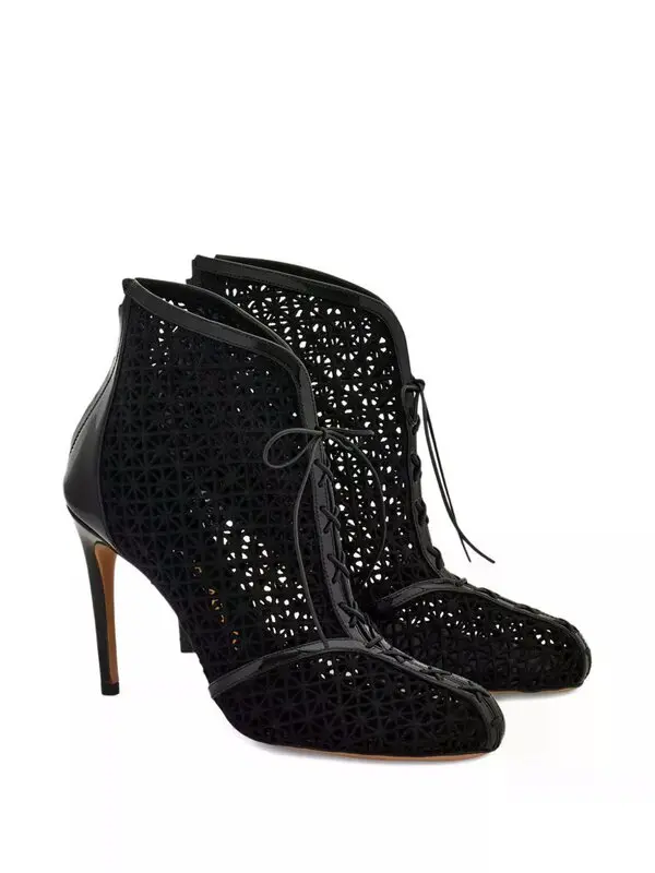 FERRAGAMO 90mm Macramé Boots