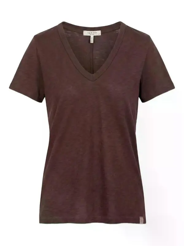 Rag & Bone V-neck T-shirt - Brown