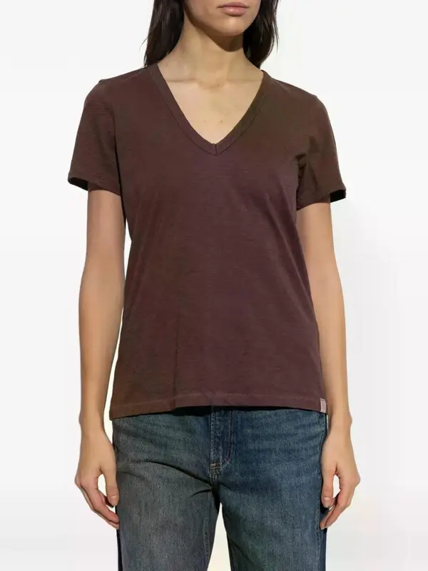 Rag & Bone V-neck T-shirt - Brown