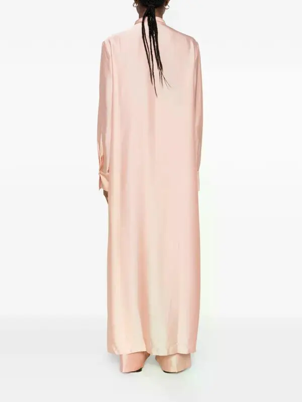 SILKYLICIOUS Silk Top And Trousers Set - Pink