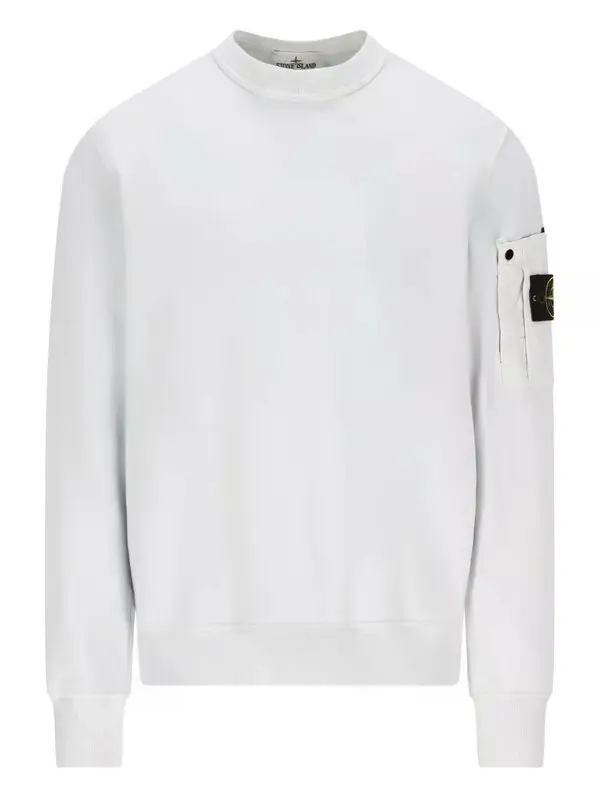 Stone Island Logo Patch Sweatshirt - Blue