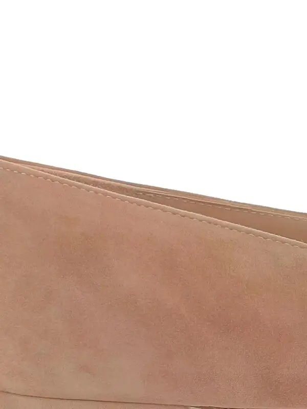 GIANVITO ROSSI Point-toe Ballet Flats - Neutrals