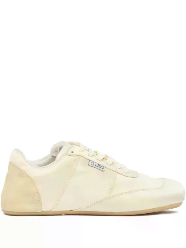 MAISON MARGIELA Lace-up Panelled Sneakers - Neutrals