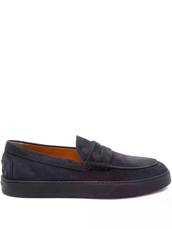TOD'S Penny Leather Loafers - Blue