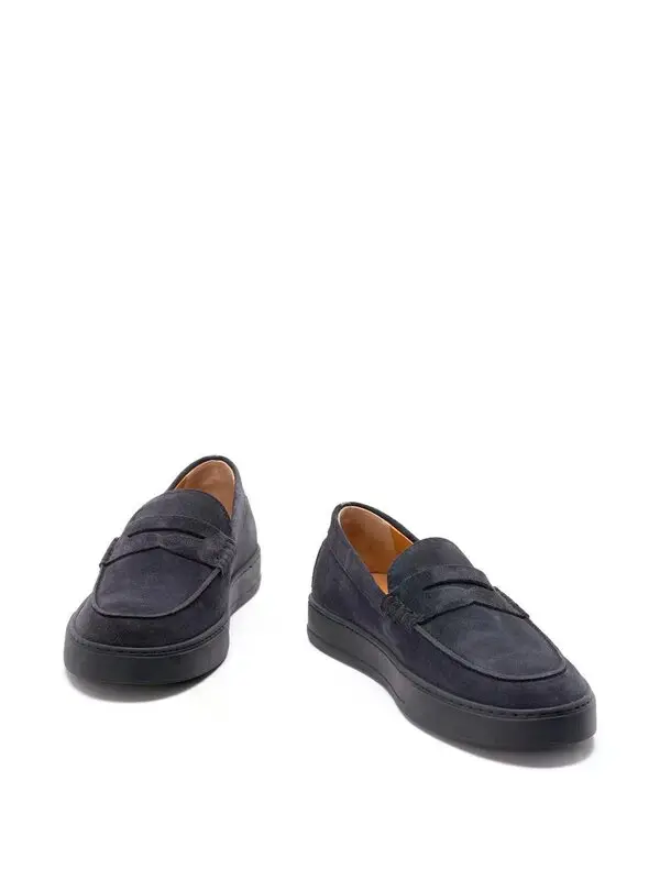 TOD'S Penny Leather Loafers - Blue