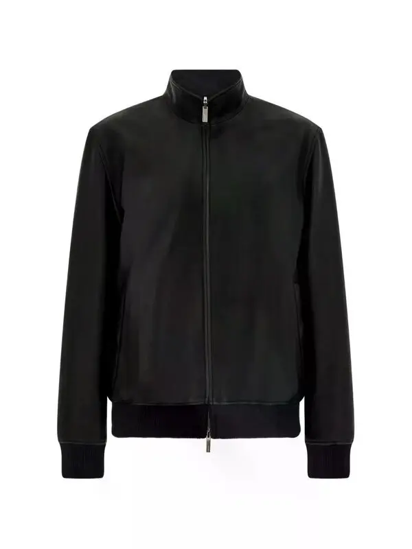FERRAGAMO Reversible Nappa Blouson Jacket - Black
