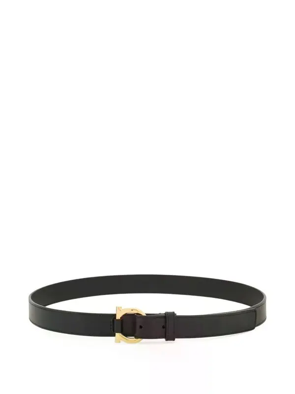 FERRAGAMO Gancini Belt - Black