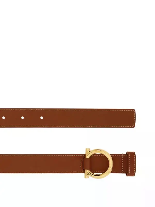FERRAGAMO Stitched Gancini Belt