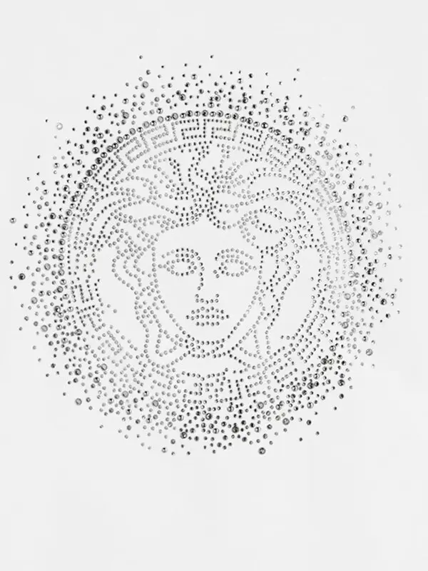 Versace Embellished Medusa T-shirt - White