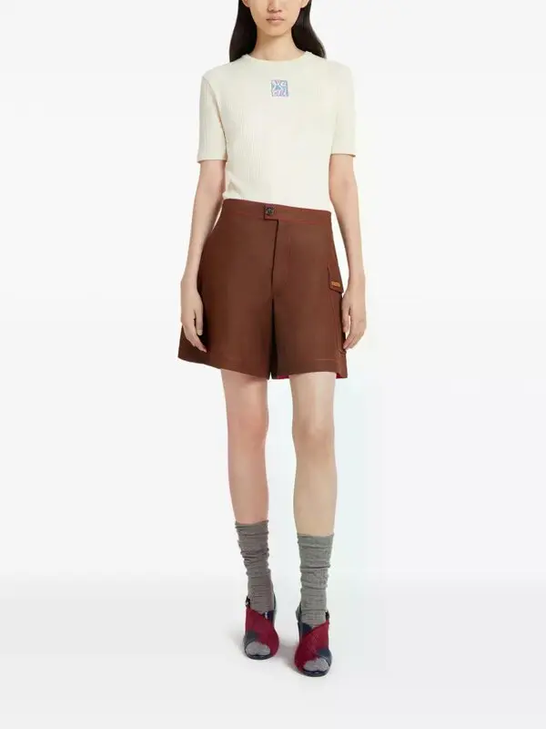 Marni Logo-patch Shorts