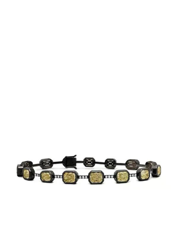 JEWELS AFICIONADO 18k Yellow Gold Diamond Bracelet - Black