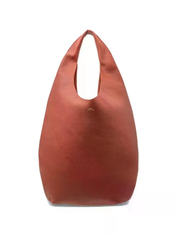 A.p.c. Le Neige Embossed Tote Bag - Red