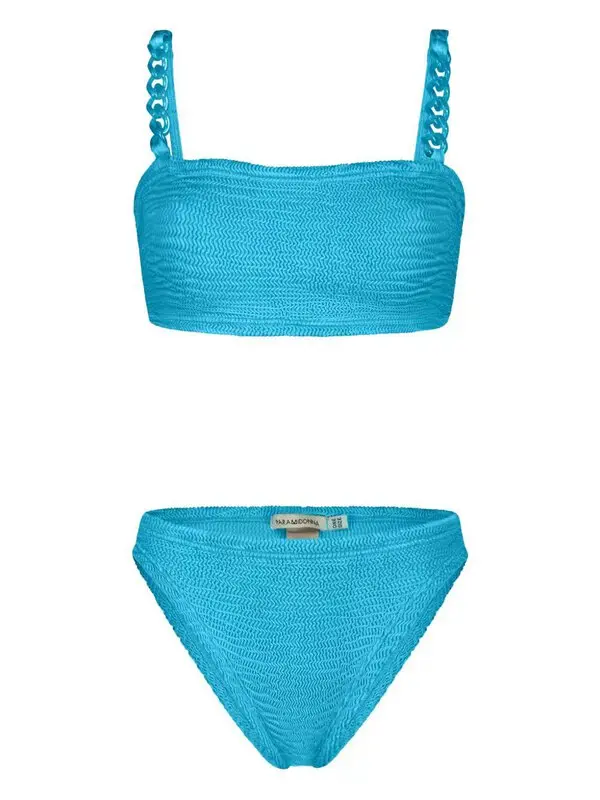PARAMIDONNA Penelope Chain Two-piece Swimsuit - Blue