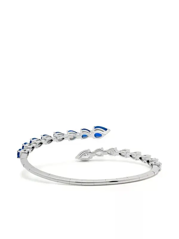 JEWELS AFICIONADO 18k White Gold Diamond And Sapphire Bracelet