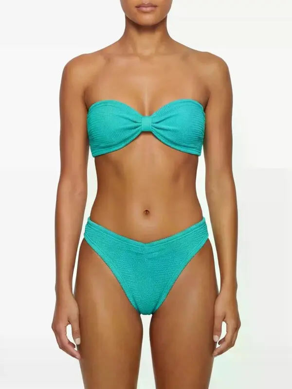 PARAMIDONNA Lucy Bow Two-piece Swimsuit - Blue