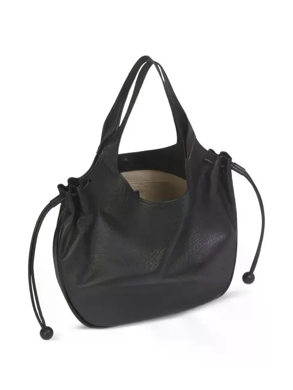 Marni Grained Leather Drawcord Tote Bag