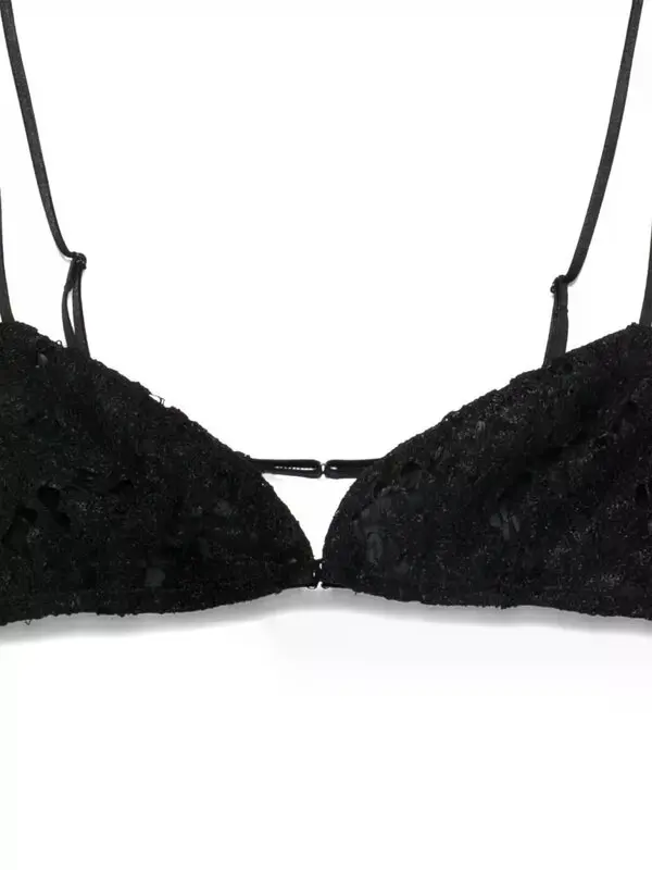 LUDOVIC DE SAINT SERNIN Lace-trim Bra