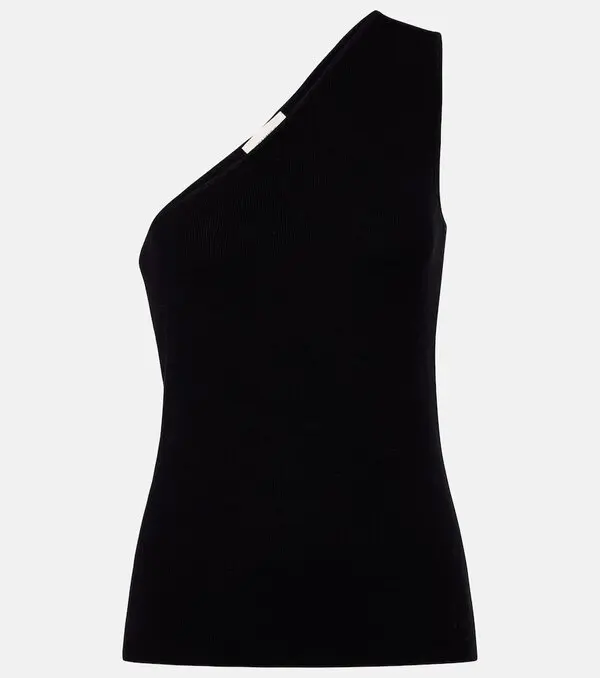 LISA YANG One-shoulder Cotton And Cashmere Top