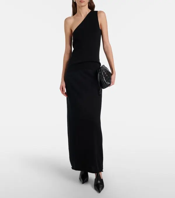 LISA YANG One-shoulder Cotton And Cashmere Top