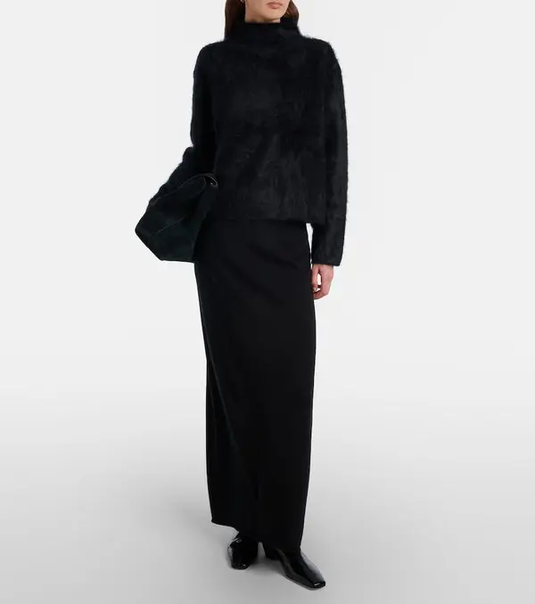 LISA YANG Ribbed Cashmere Mockneck Sweater