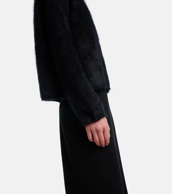 LISA YANG Ribbed Cashmere Mockneck Sweater