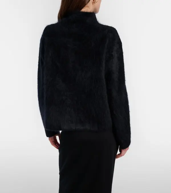 LISA YANG Ribbed Cashmere Mockneck Sweater