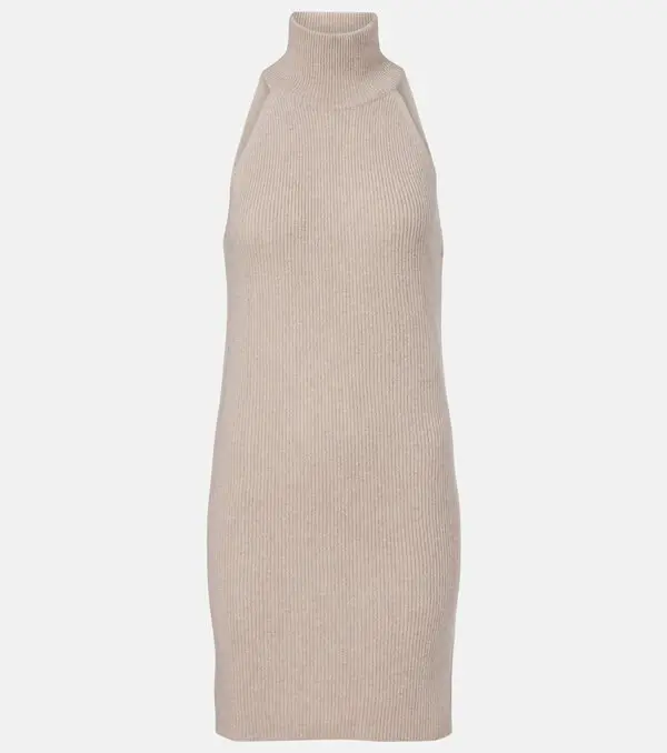 LISA YANG Carmen Cashmere Minidress - Beige