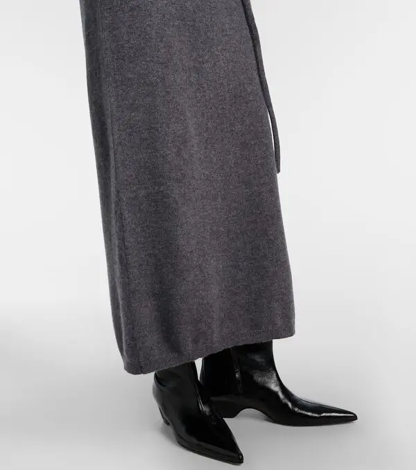 LISA YANG Tilde Belted Maxi Dress - Grey
