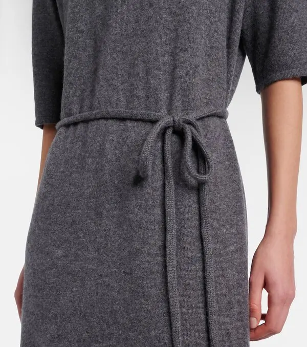 LISA YANG Tilde Belted Maxi Dress - Grey