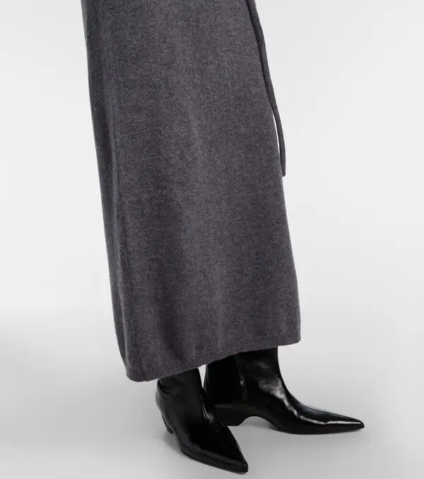 LISA YANG Tilde Belted Maxi Dress - Grey