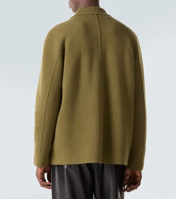 ALLUDE Wool And Cashmere Overshirt - Green