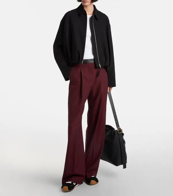 Loewe Wool Blouson Jacket - Black