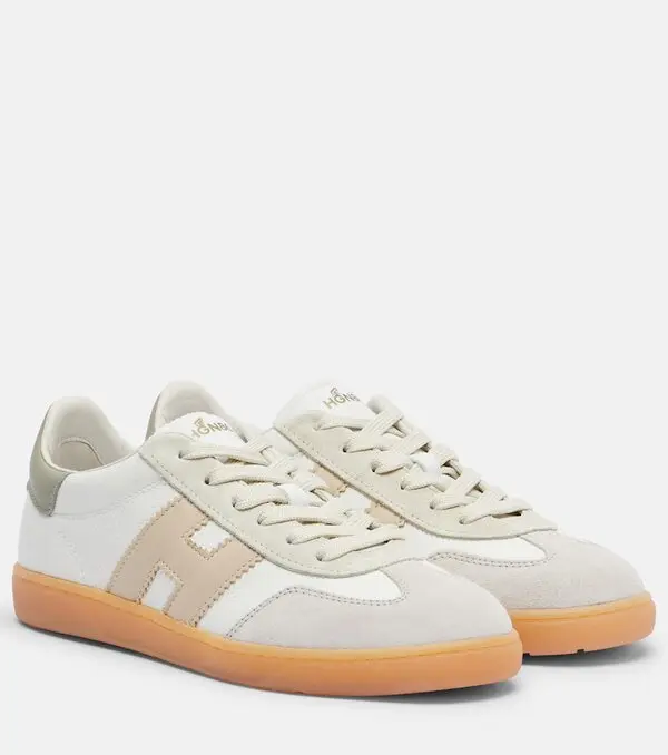 Hogan Suede Lace-up Sneakers - Beige