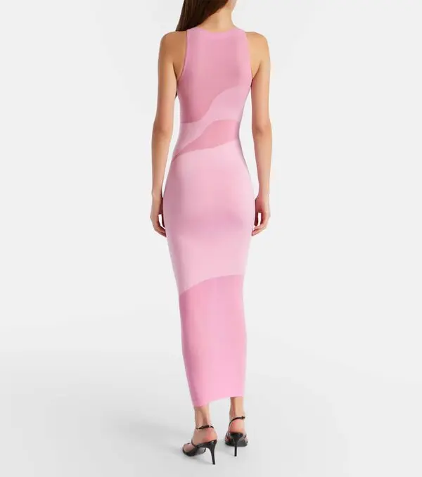 Wolford Shade Paneled Midi Dress