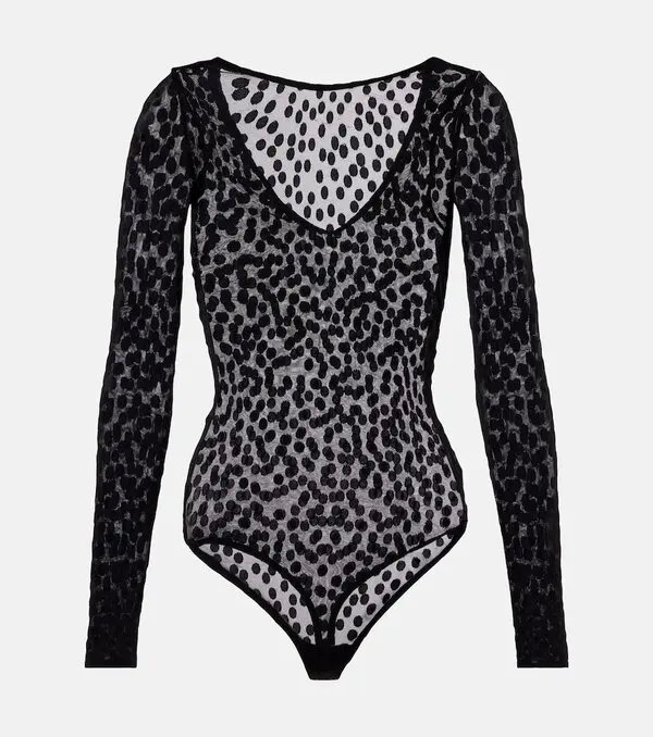 Wolford Sweet Dots Bodysuit - Black