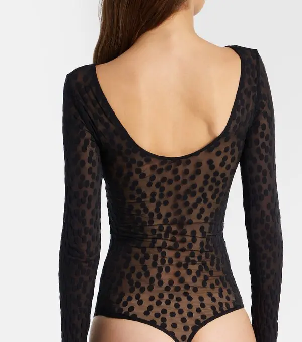 Wolford Sweet Dots Bodysuit - Black