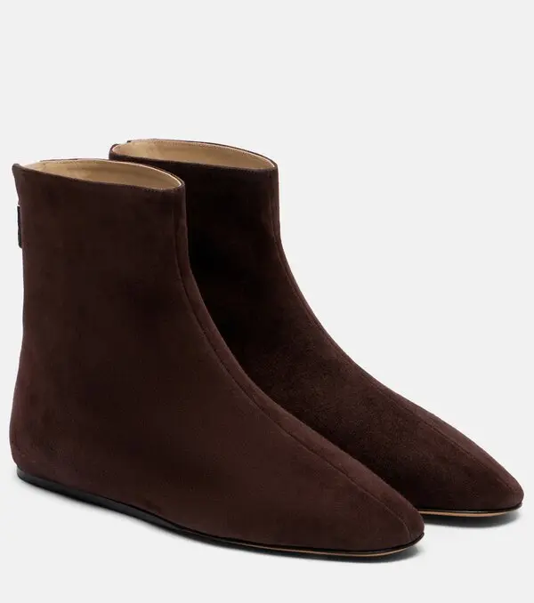 Le Monde Beryl Luna Suede Ankle Boots - Brown