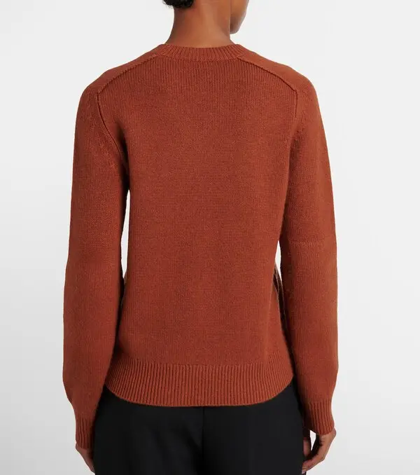 Burberry Cashmere Crewneck Sweater - Orange