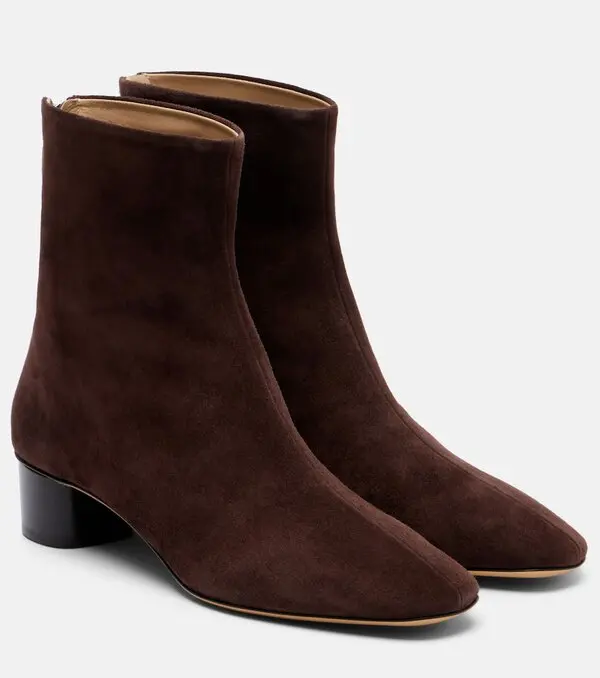 Le Monde Beryl Carole Suede Ankle Boots - Brown