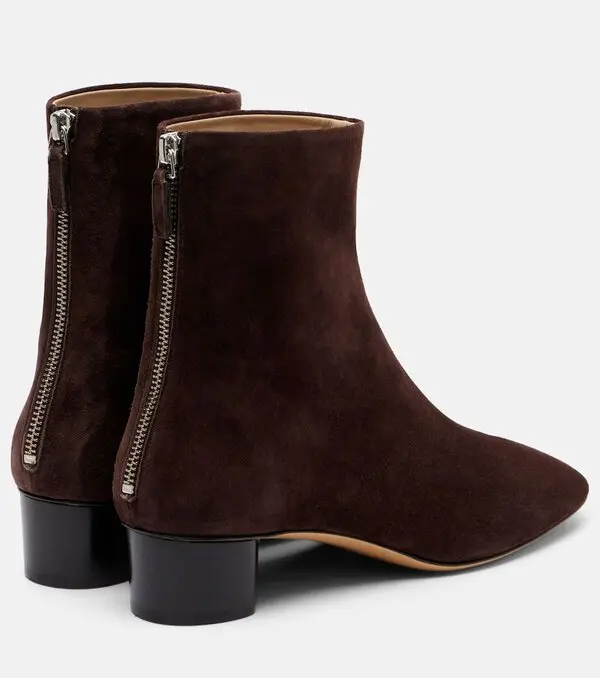 Le Monde Beryl Carole Suede Ankle Boots - Brown