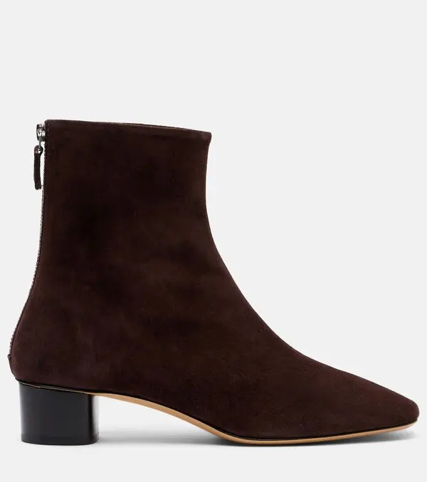Le Monde Beryl Carole Suede Ankle Boots - Brown