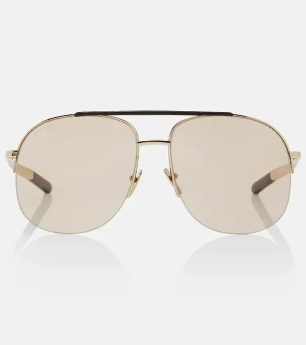 Gucci Aviator Sunglasses - Gold