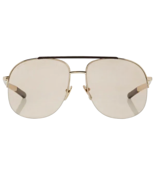 Gucci Aviator Sunglasses - Gold