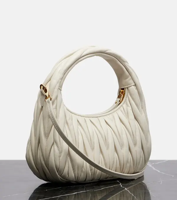 Miu Miu Wander Small Leather Top-handle Bag