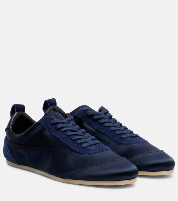 JIL SANDER Etage Satin Sneakers - Blue
