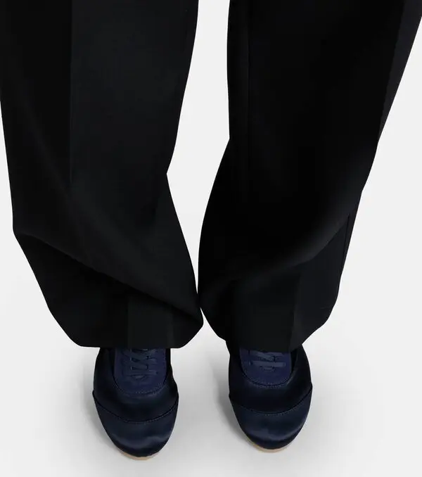 JIL SANDER Etage Satin Sneakers - Blue