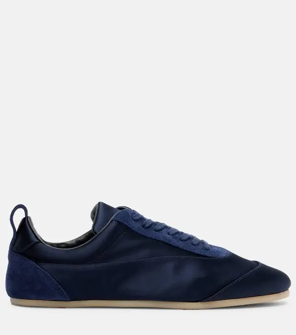 JIL SANDER Etage Satin Sneakers - Blue