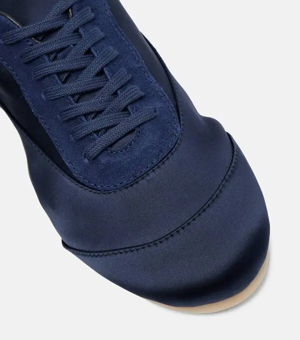 JIL SANDER Etage Satin Sneakers - Blue