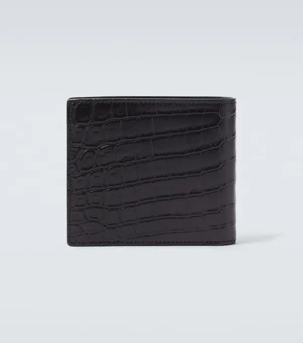 Saint Laurent Croc-effect Leather Wallet