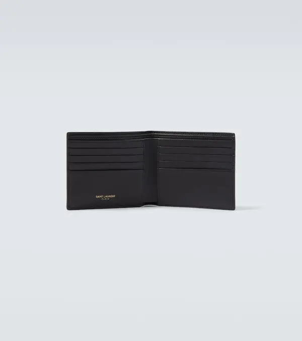 Saint Laurent Croc-effect Leather Wallet